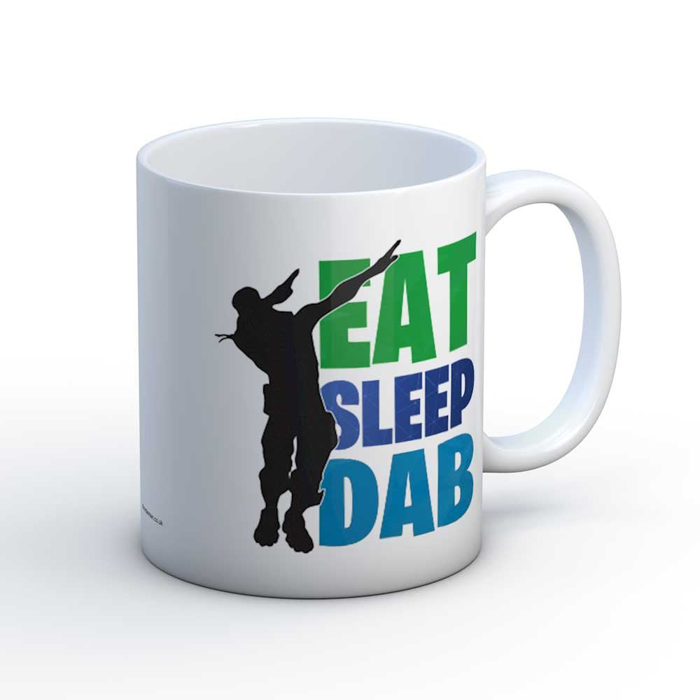 Fornite Inspired Eat Sleep DAB Fun Gamer Gift Mug – Doodleman.co.uk
