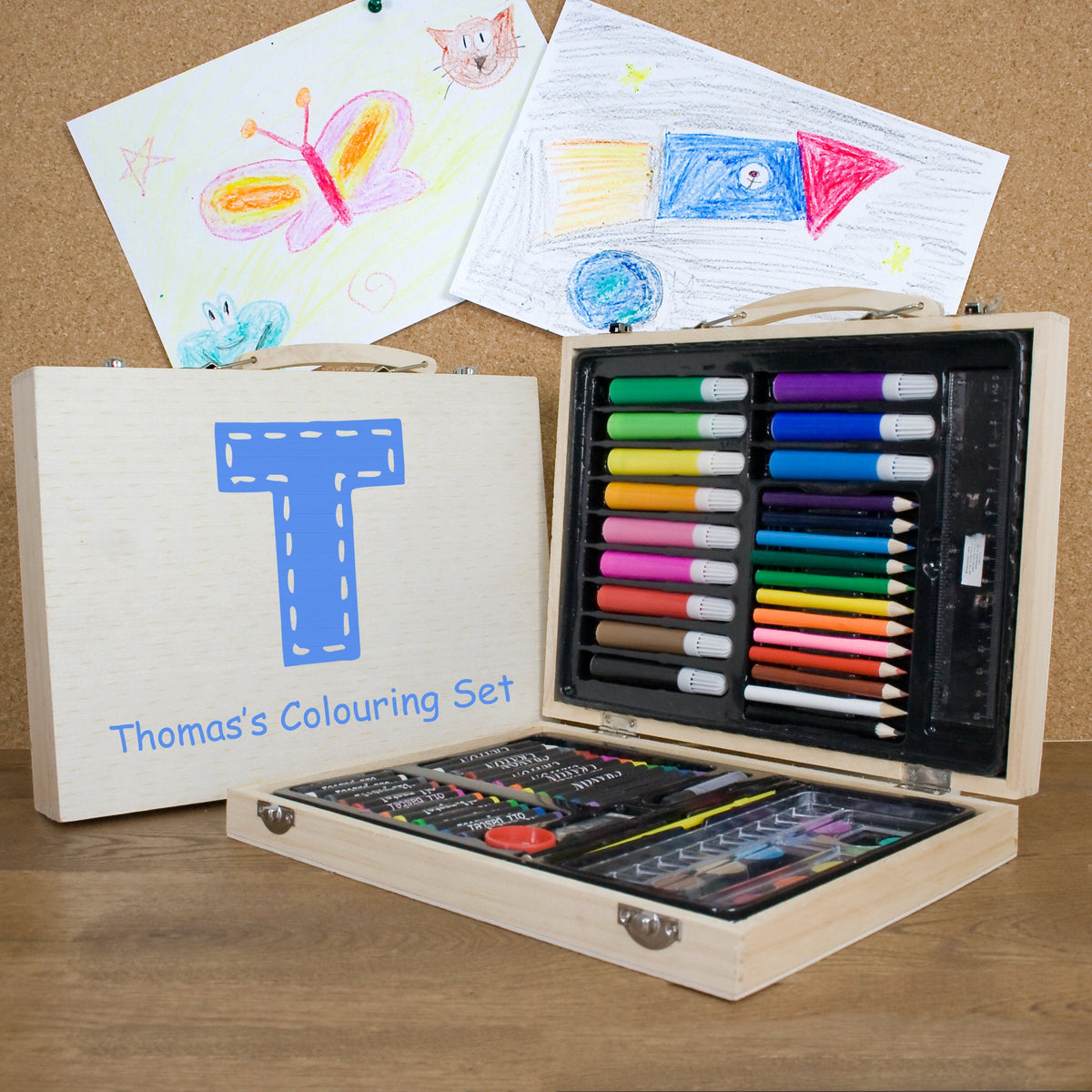 Children's Personalised Colouring Box Set – Doodleman.co.uk